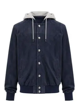 Eleventy Long-sleeved Hooded Casual Jacket - Black