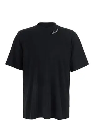 Amiri Logo-embroidered T-shirt - Black