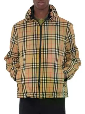 Burberry Reversible Check Hooded Jacket - Neutrals