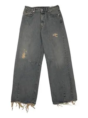 NINE:INTHE:MORNING Ergonomic Destroyed Jeans - Denim