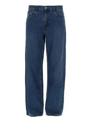 Palm Angels Curved Logo Jeans - Denim