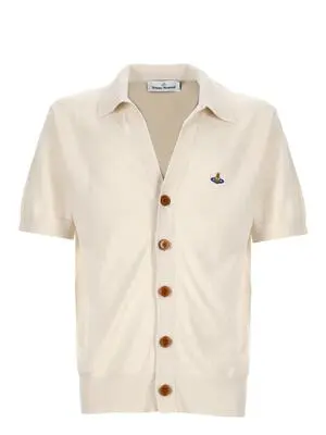 VIVIENNE WESTWOOD Cardigan Polo - Ivory