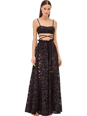 Alexis Dilara Lace Maxi Skirt - Black