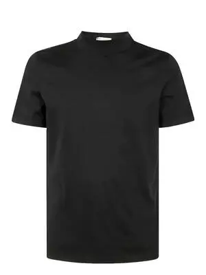 GIRELLI BRUNI Mock-neck Short-sleeve T-shirt - Black