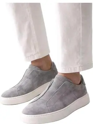 POCHE PARIS Suede Sneakers - Grey