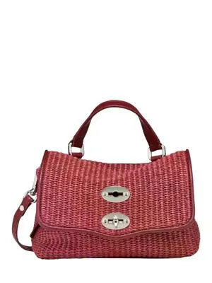 ZANELLATO Postina Baby Wicker Shoulder Bag - Red