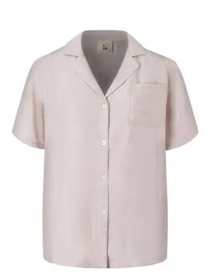 SMART AND JOY Smart And Joy Tailored Collar Short Sleeve Blouse