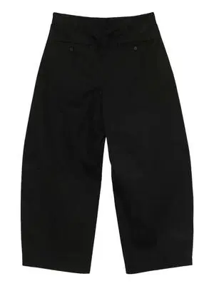 Comme Des Garçons Panelled Pleated Trousers - Black
