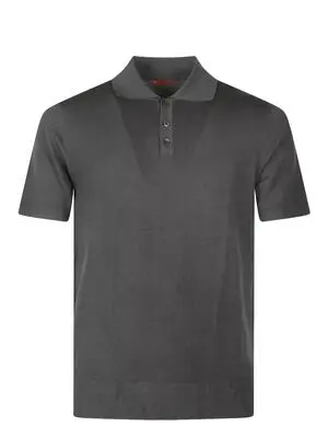 Barena Venezia Short-sleeved Button-placket Polo Shirt - Grey