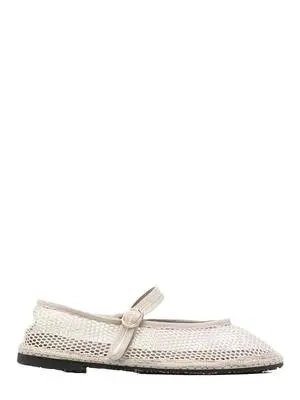 FLABELUS Isabella Mesh Ballet Flats - Neutrals