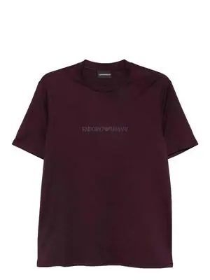Emporio Armani Logo-print T-shirt - Purple