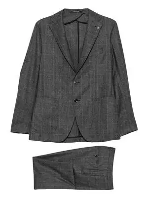 Tagliatore Grey Suits Single Breasted Suits - Gray
