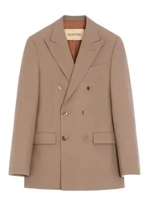 Valentino Garavani Double-breasted Blazer - Brown