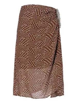 DRIES VAN NOTEN Dries Van Noten Embellished Dot Printed Skirt
