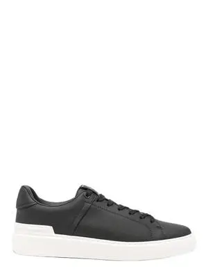 Balmain Leather Trainers - Black