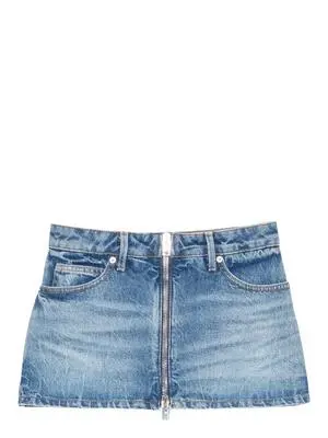 Alexander Wang Denim Mini Shorts - Blue