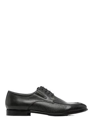 ALBERTO GOZZI Perforated Derby Shoes - Black
