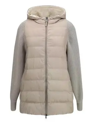 Brunello Cucinelli Padded Panelled Jacket - Neutrals