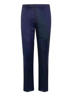 Paul Smith Tailored Pinstripe Trousers - Blue