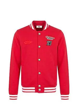 Iceberg Crewneck Sweatshirt With Embroidered Logo And Appliqués - Red