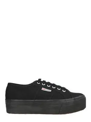 Superga Platform Sneakers With Lace-up Closure - Black