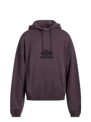 UMBRO UMBRO Cotton Fleece Hoodie With Embroidered Logo Dark Purple