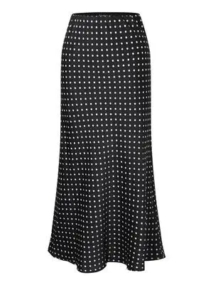 SMART AND JOY Smart And Joy Straight-Cut Midi Skirt With Polka Dot Print