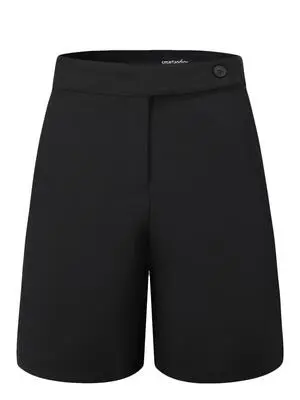 SMART AND JOY Elegant Stretch Bermuda Shorts - Black