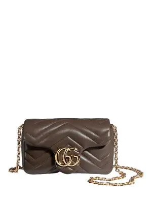 Gucci Gg Marmont Mini Shoulder Bag - Dark Taupe