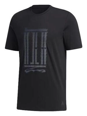 Adidas Series Athleisure Casual Sports Short Sleeve - Black