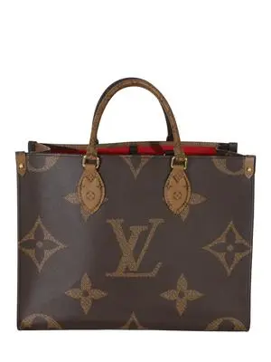 LOUIS VUITTON Reverse Monogram Canvas Onthego Mm Tote - Brown