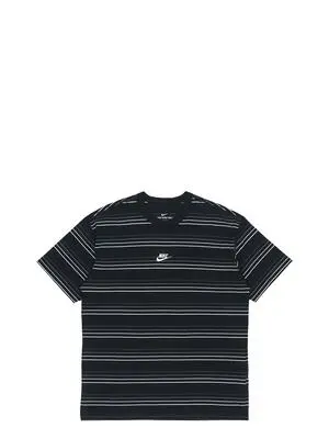 Nike Embroidered Logo Stripe T-shirt - Black