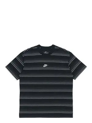 Nike Embroidered Logo Stripe T-shirt - Black