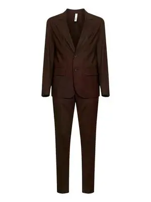 HEVO Galatina Single-breasted Suit - Brown