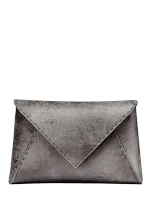 Tyler Ellis Small Lee Pouchet Clutch Bag - Grey
