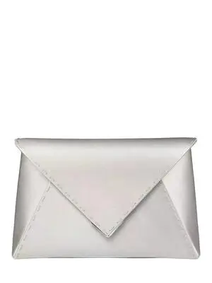 Tyler Ellis Small Lee Pouchet Clutch Bag - Silver
