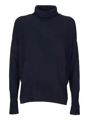 OLIVER LATTUGHI Cashmere Roll Neck Sweater - Blue