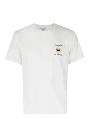 MC2 SAINT BARTH Portofino Embroidered T-shirt - White