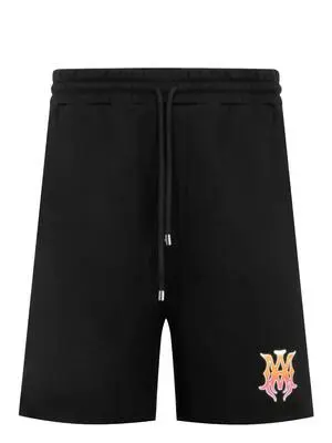 Amiri Ma Surf Shorts With Gradient Logo - Black