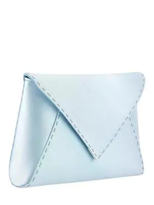 Tyler Ellis Large Lee Pouchet Clutch Bag - Blue