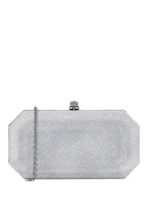 Tyler Ellis Small Perry Clutch Bag Silver