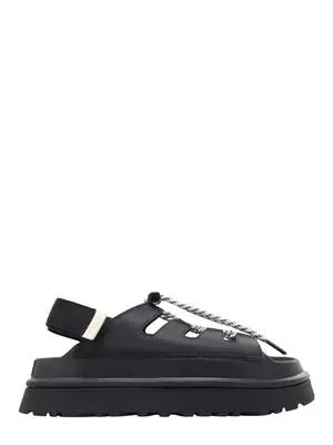 UGG Goldenglow Lace-up Platform Sandals - Black