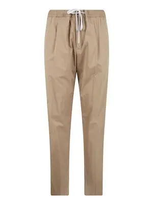 PT TORINO Pleated Drawstring Trousers - Rope