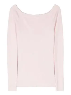 P.a.r.o.s.h Boat-neck Long-sleeved Jumper - Pink