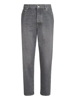 Brunello Cucinelli Brunello Cucinelli Greyscale Denim Iconic Fit Trousers Medium Gray
