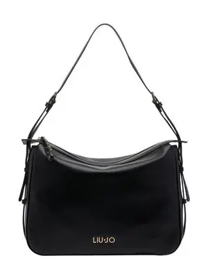 Liu Jo Logo Zip Shoulder Bag - Black