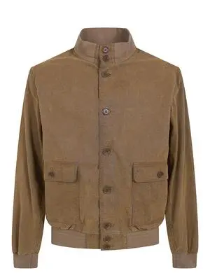 Aspesi Stand-up Collar Casual Jacket - Brown