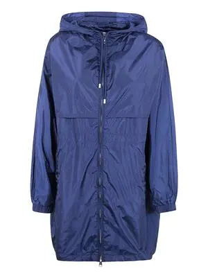SEMICOUTURE Hooded Zip-up Parka Coat - Blue