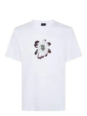 Paul Smith Regular Fit T Shirt "flower - White