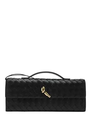 Bottega Veneta Bottega Veneta Andiamo Clutch With Handle Black